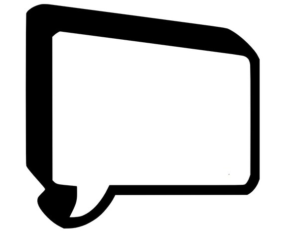 3D Speech Bubble Cut File SVG | Etsy