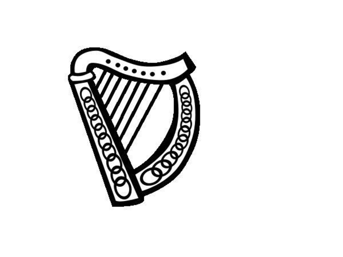 Irish Harp Svg Cut File Celtic Cut Files Saint Patricks Day - Etsy