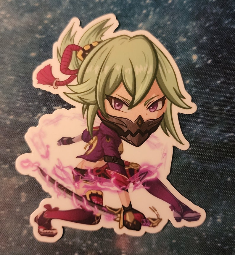 Kuki Shinobu Genshin Impact Sticker Vinyl Sticker Laptop Stickers Phone ...