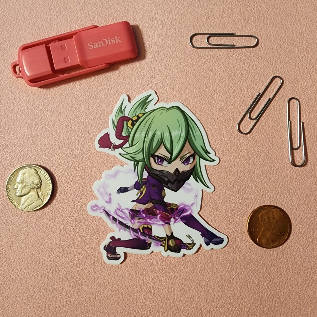 Kuki Shinobu Genshin Impact Sticker Vinyl Sticker Laptop - Etsy Singapore