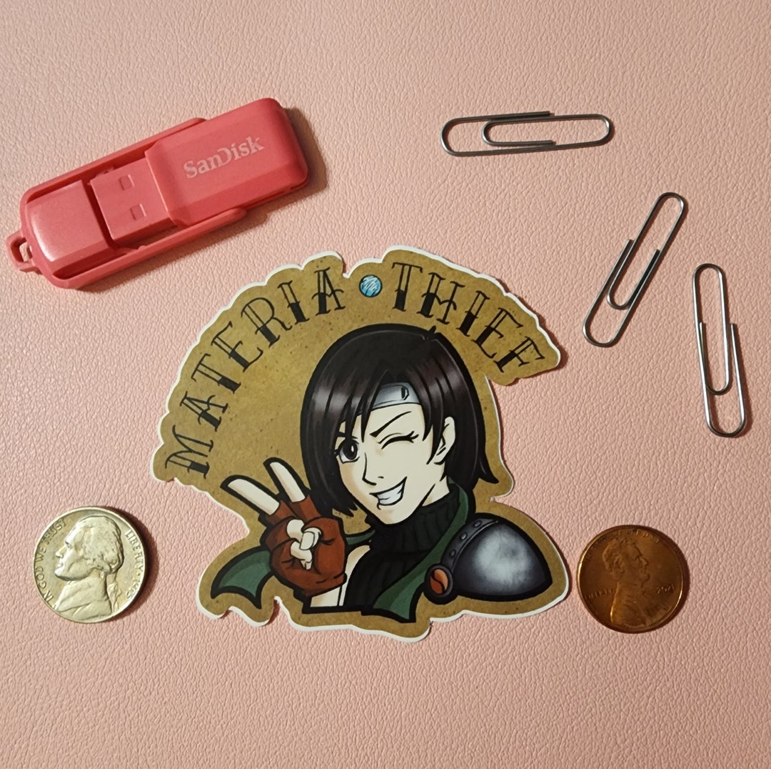 Materia Thief Sticker | Final Fantasy Vii-yuffie | Vinyl Sticker ...