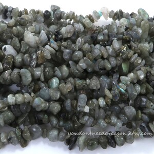 30 Strand of Natural Labradorite Chip Beads Natural Gemstone Chips ...