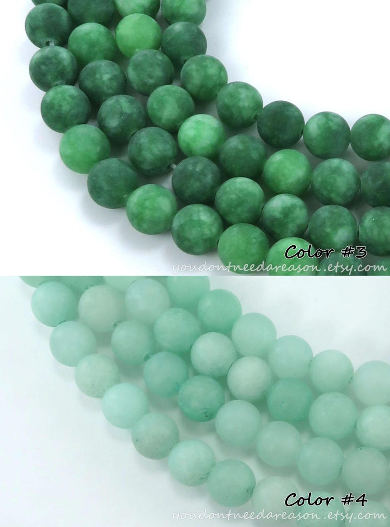 Frosted Jade Gemstone Beads: Matte Natural Jade, 8-9mm - Etsy