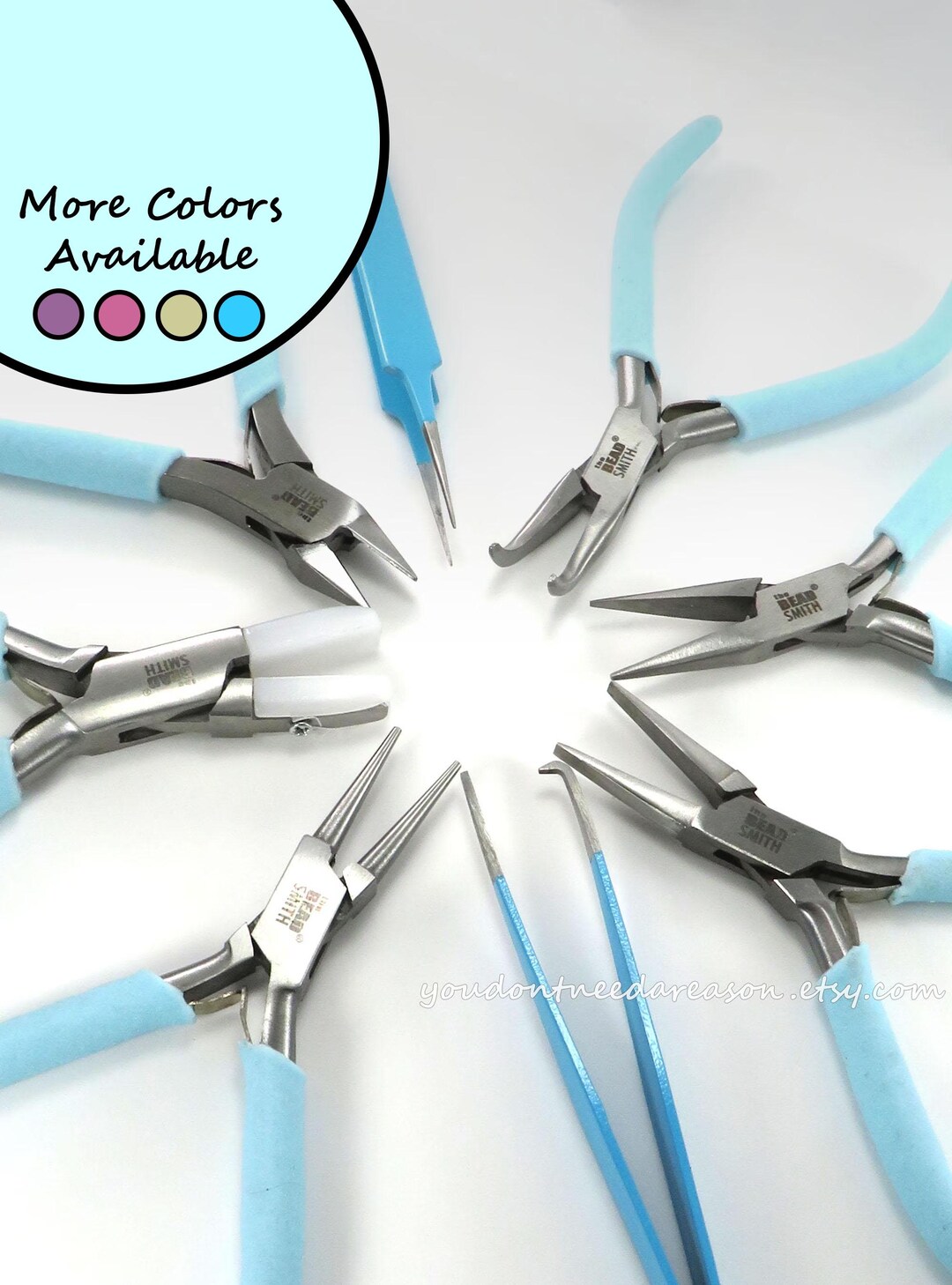 Beadsmith 8-piece Jewelry Pliers Set | Crafting Tools for Beginners ...