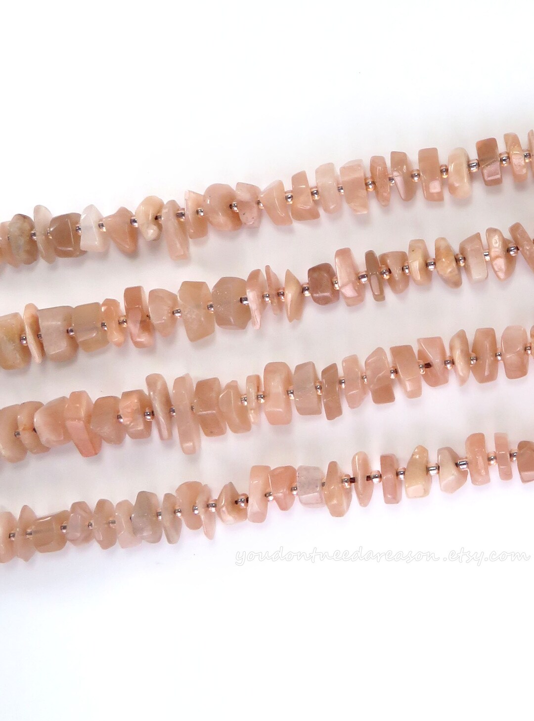 Natural Sunstone Flat Round Gemstone Beads for Jewelry Making ...
