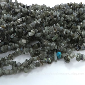 30 Strand of Natural Labradorite Chip Beads Natural Gemstone Chips ...
