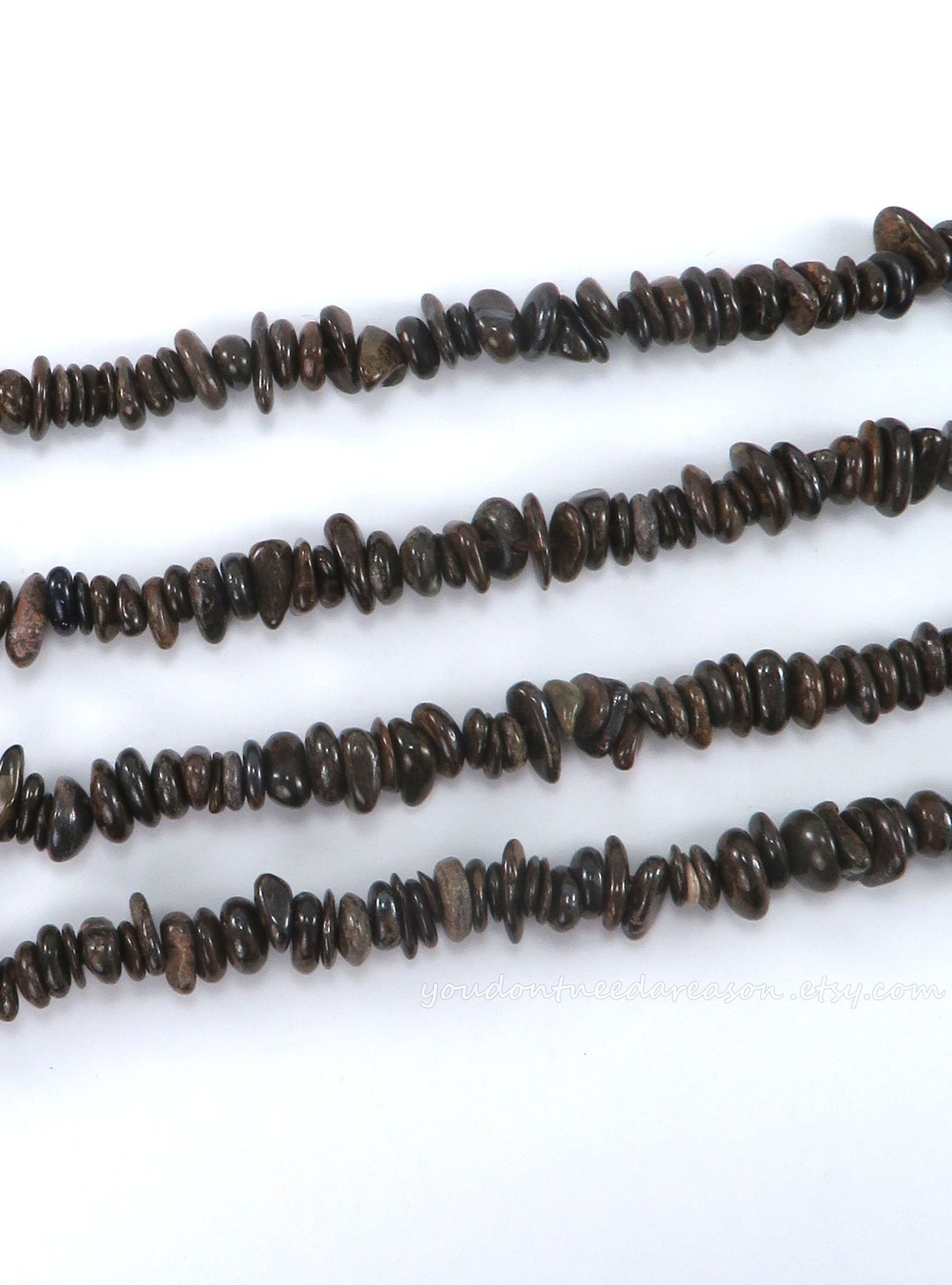 Natural Bronzite Pebble Chip Beads for Jewelry Making | Approximate ...