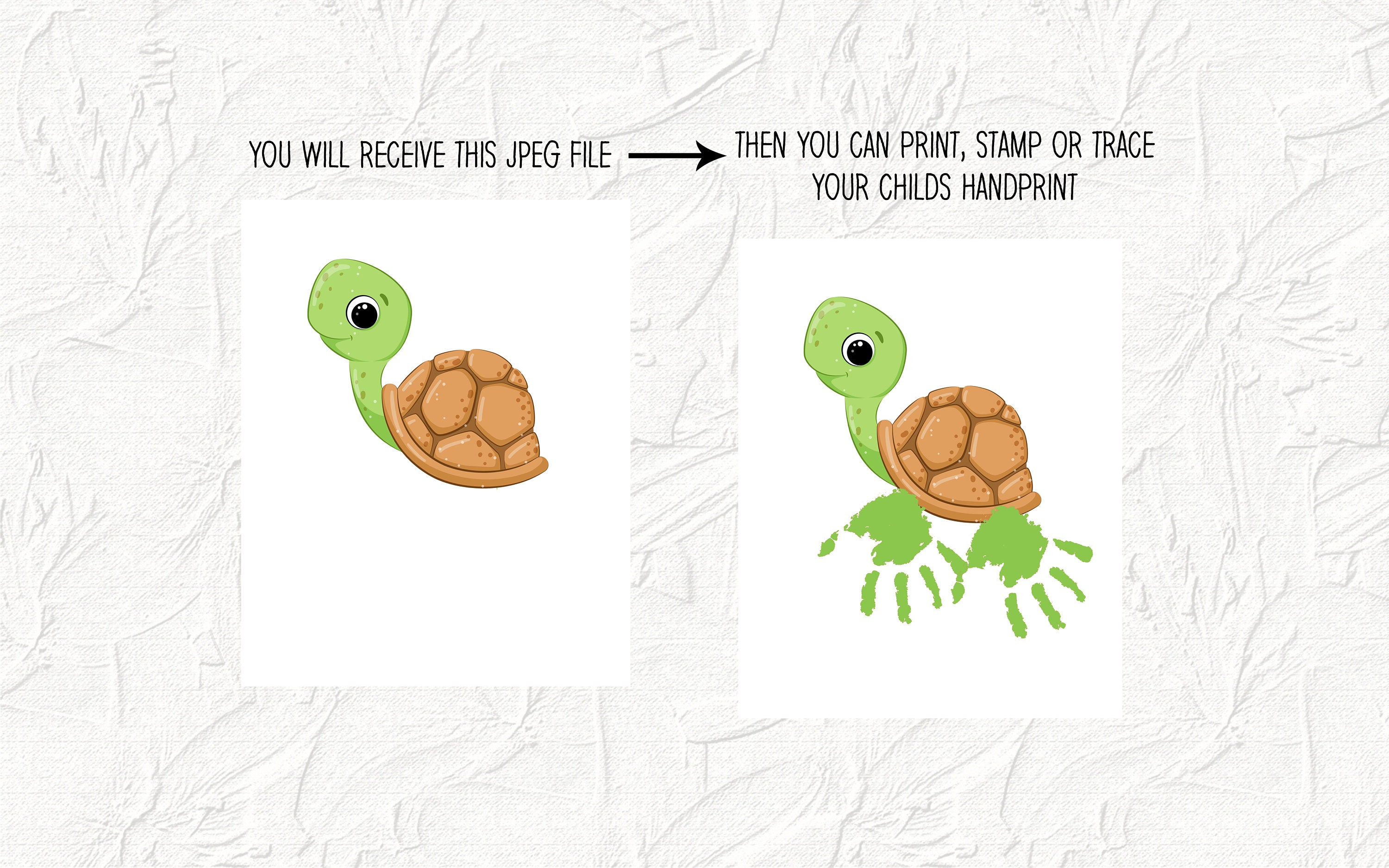 Printable Sea Animals Handprint Art Bundle, Daycare Keepsake, Preschool ...