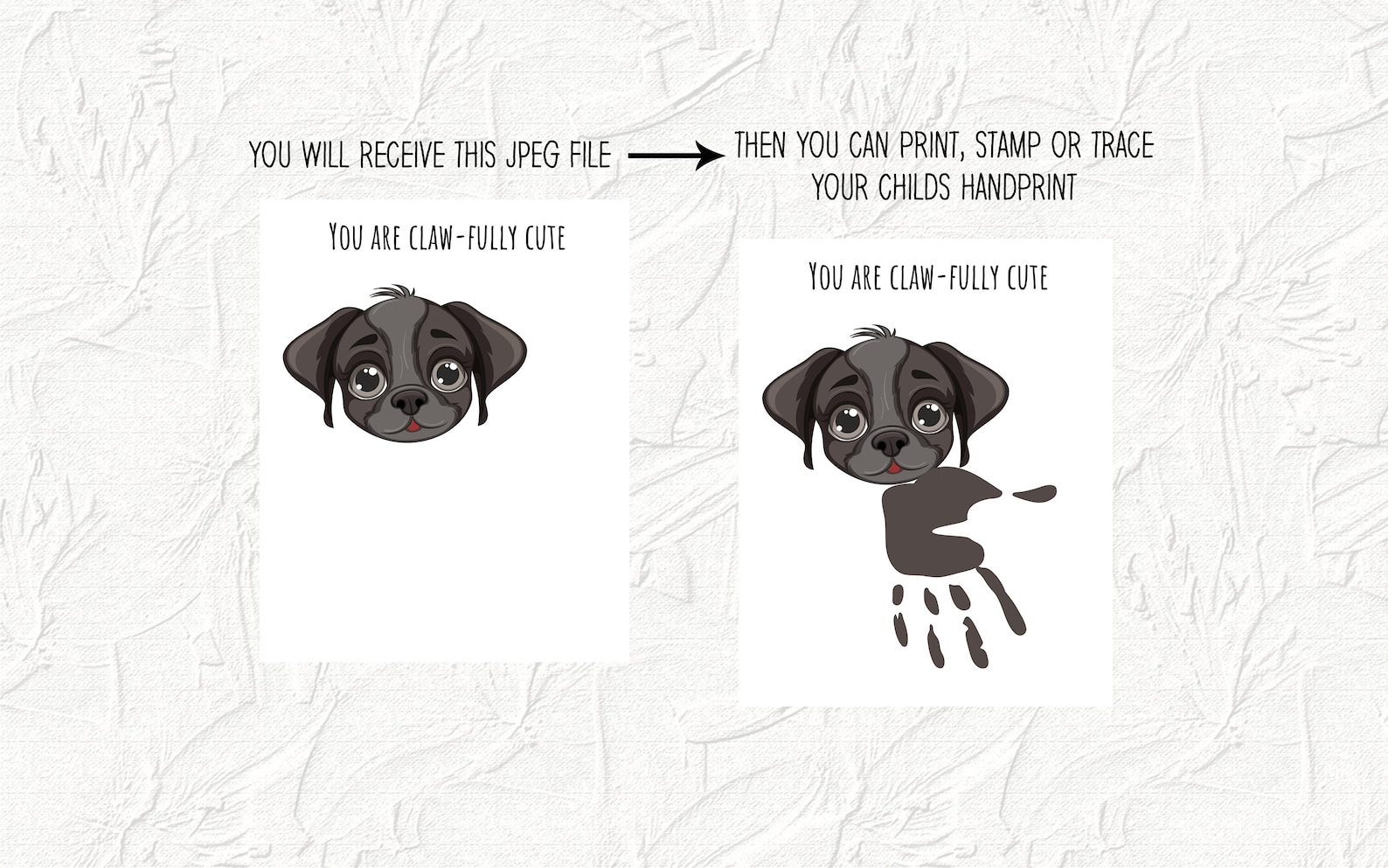 Printable Dog Handprint Craft, Animals Handprint Art Bundle, Day Care ...