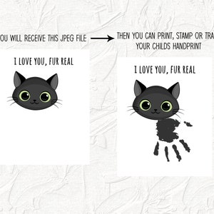 Printable Cat Handprint Craft, Animals Handprint Art Bundle, Day Care ...