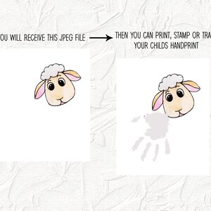 Printable Farm Animals Handprint Art Bundle, Daycare Keepsake ...