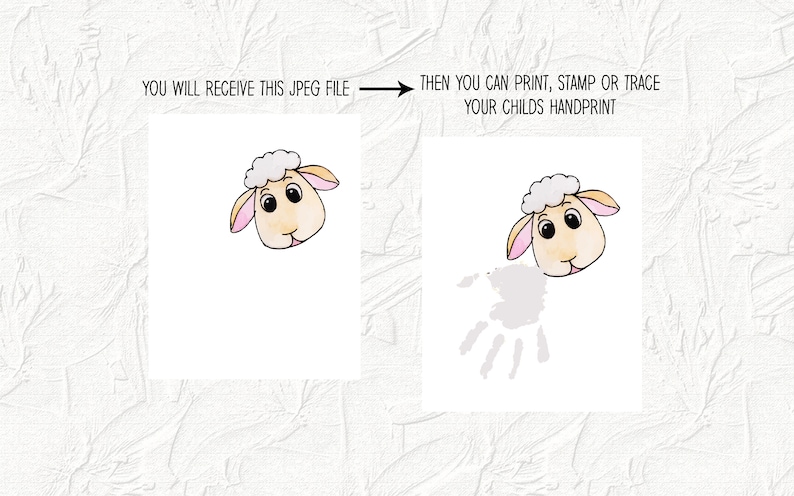 Printable Farm Animals Handprint Art Bundle, Daycare Keepsake ...