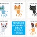 Printable Cat Handprint Craft, Animals Handprint Art Bundle, Day Care ...