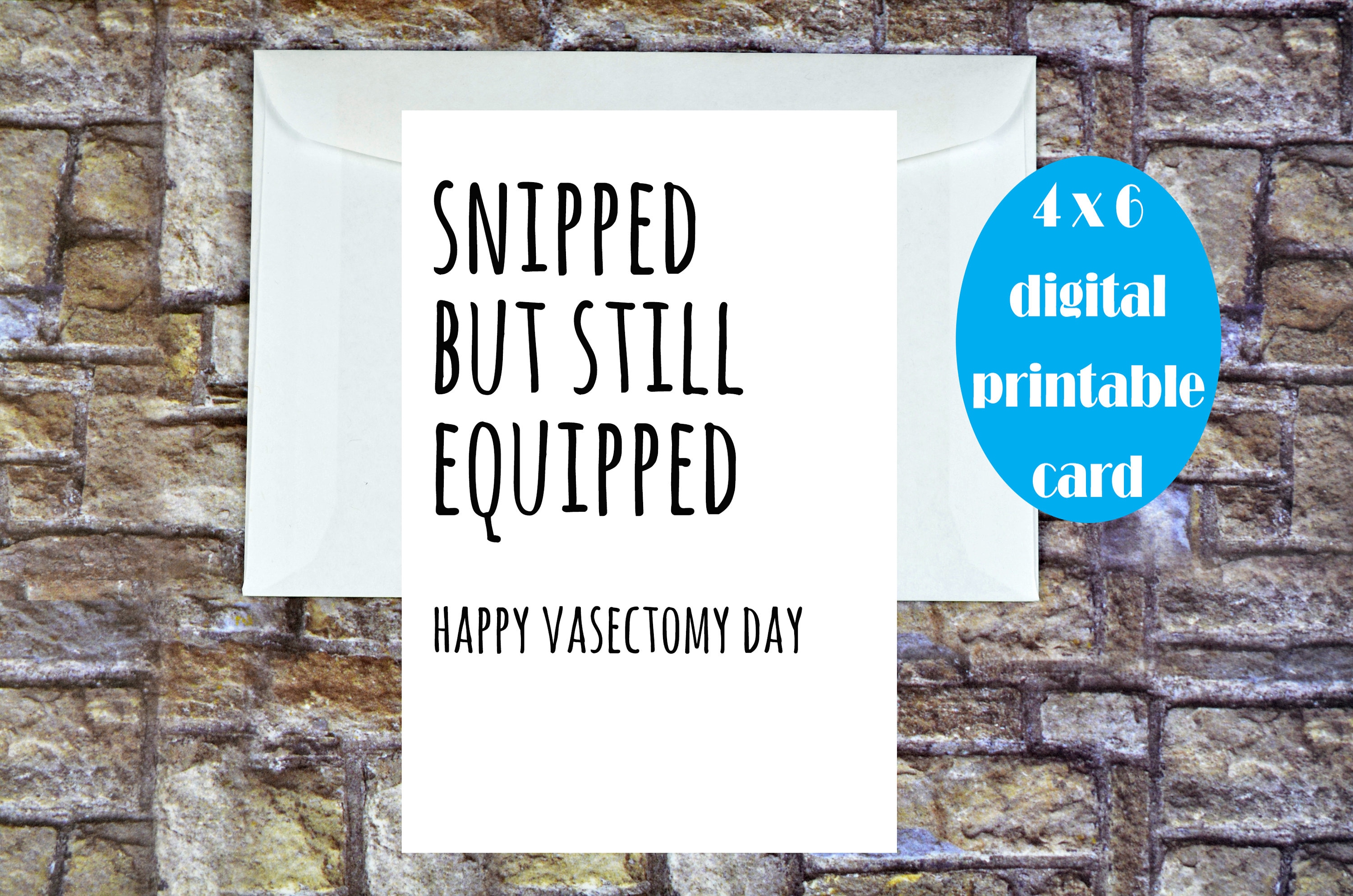 Snip Congratulations, Happy Vasectomy, Funny Vasectomy Card, Husband ...