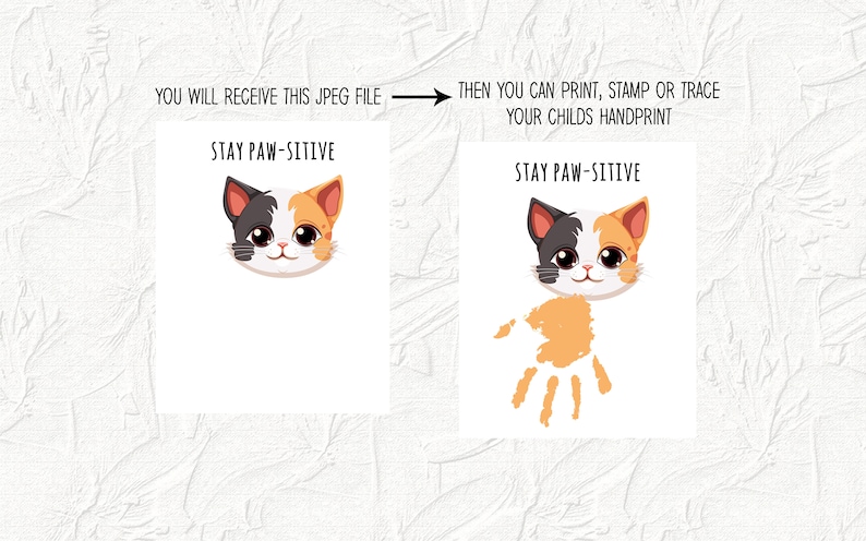 Printable Cat Handprint Craft, Animals Handprint Art Bundle, Day Care ...