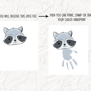 Printable Forest Animals Handprint Art Bundle, Day Care Keepsake ...