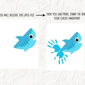 Printable Sea Animals Handprint Art Bundle, Daycare Keepsake, Preschool ...