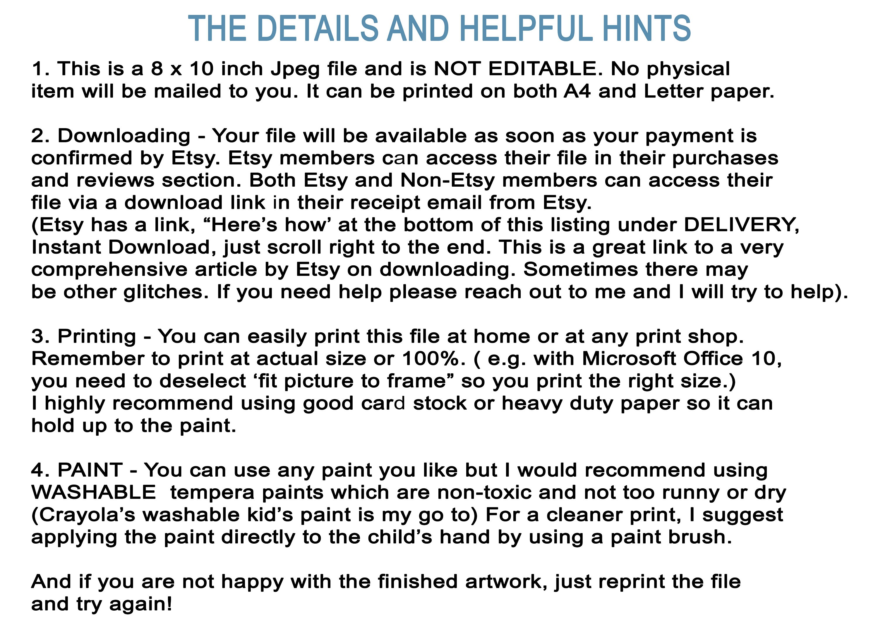 Train Handprint Art, Printable Fathers Day Keepsake Art, Dad Birthday ...