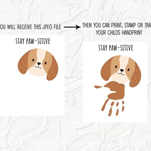 Printable Dog Handprint Craft, Animals Handprint Art Bundle, Day Care ...