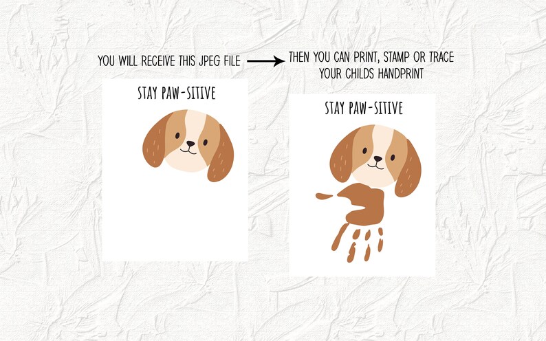 Printable Dog Handprint Craft, Animals Handprint Art Bundle, Day Care ...