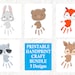Printable Forest Animals Handprint Art Bundle, Day Care Keepsake ...