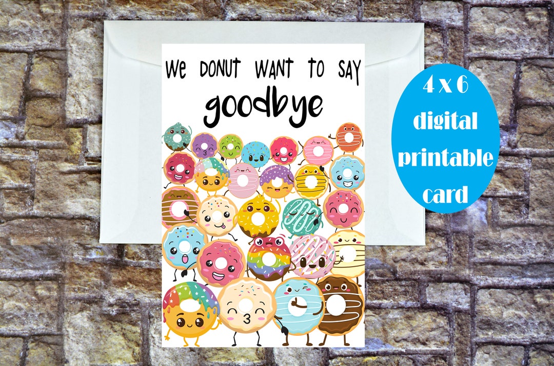 Instant Download Co Worker Goodbye Card, Funny Farewell Card, Funny ...