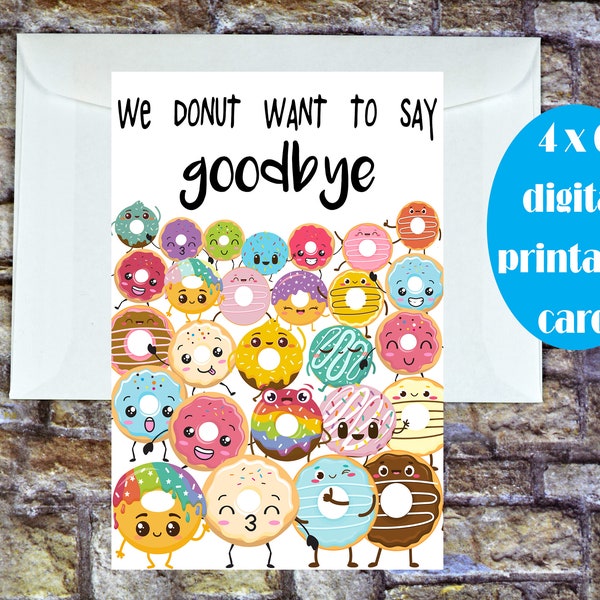 Goodbye farewell cards - Etsy Polska