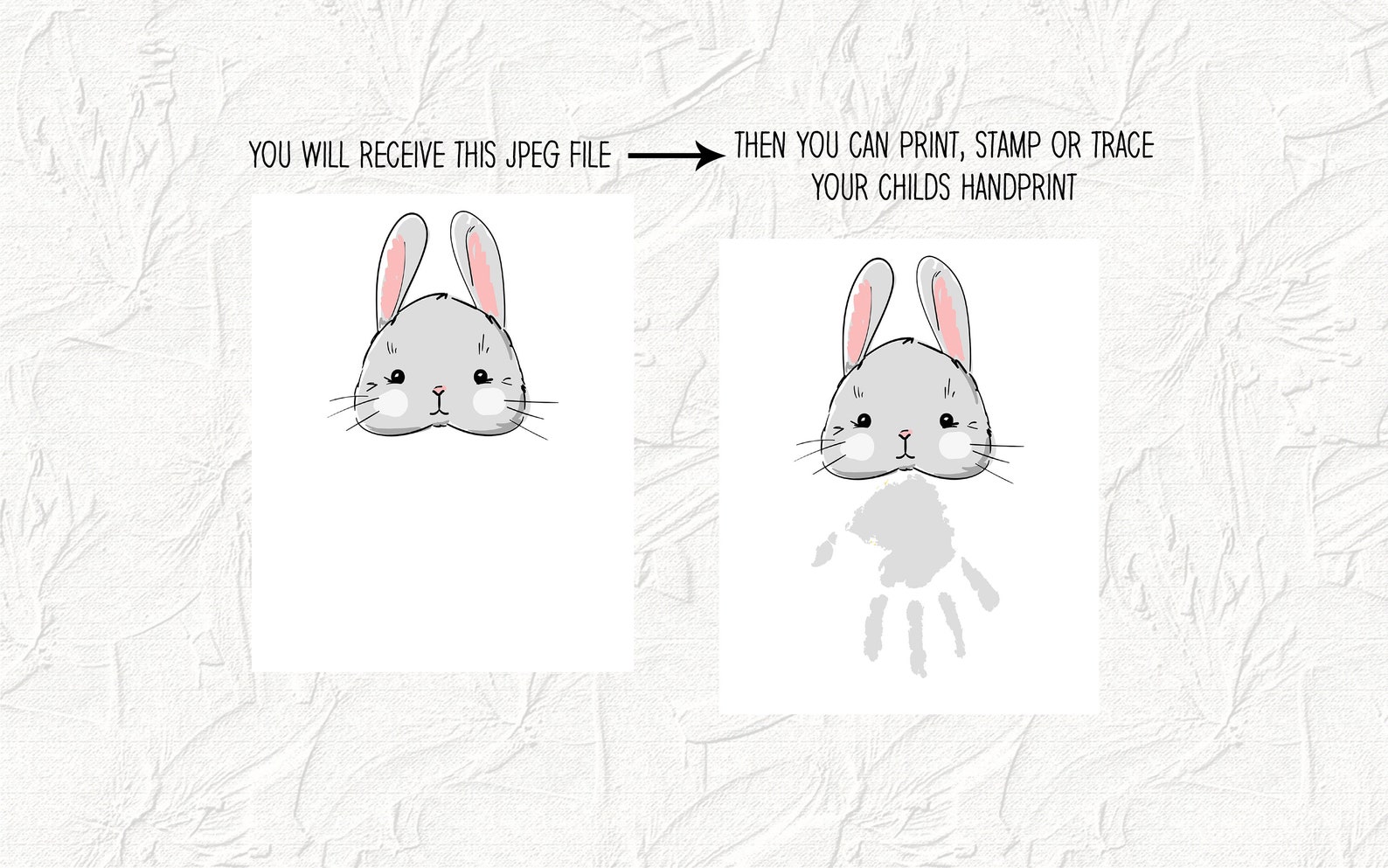 Printable Forest Animals Handprint Art Bundle, Day Care Keepsake ...