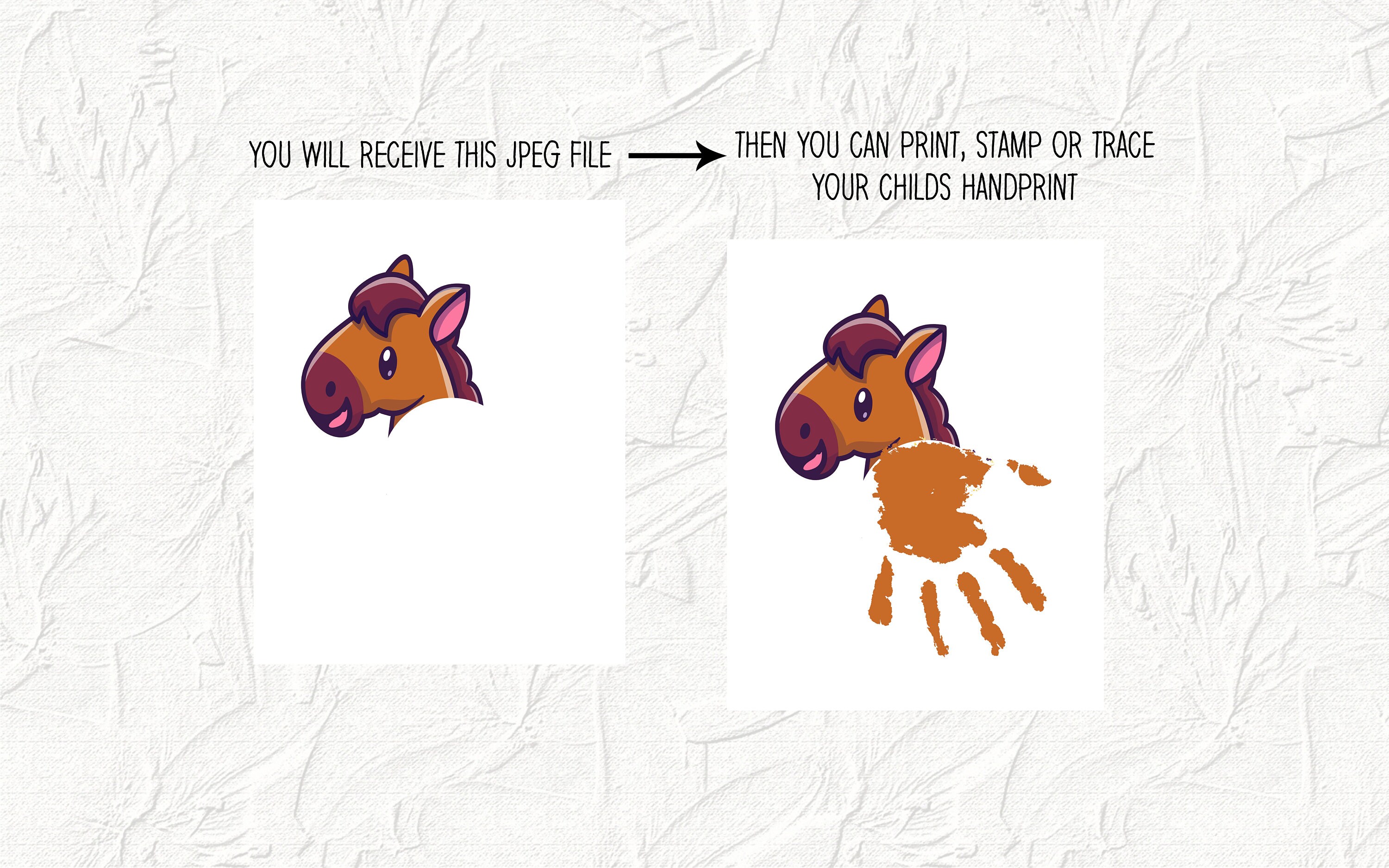 Printable Farm Animals Handprint Art Bundle, Daycare Keepsake ...
