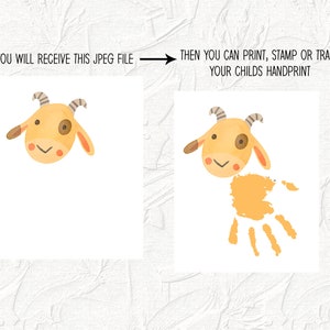 Farm Animals Handprint Art Bundle, Daycare Keepsake, Preschool Craft ...