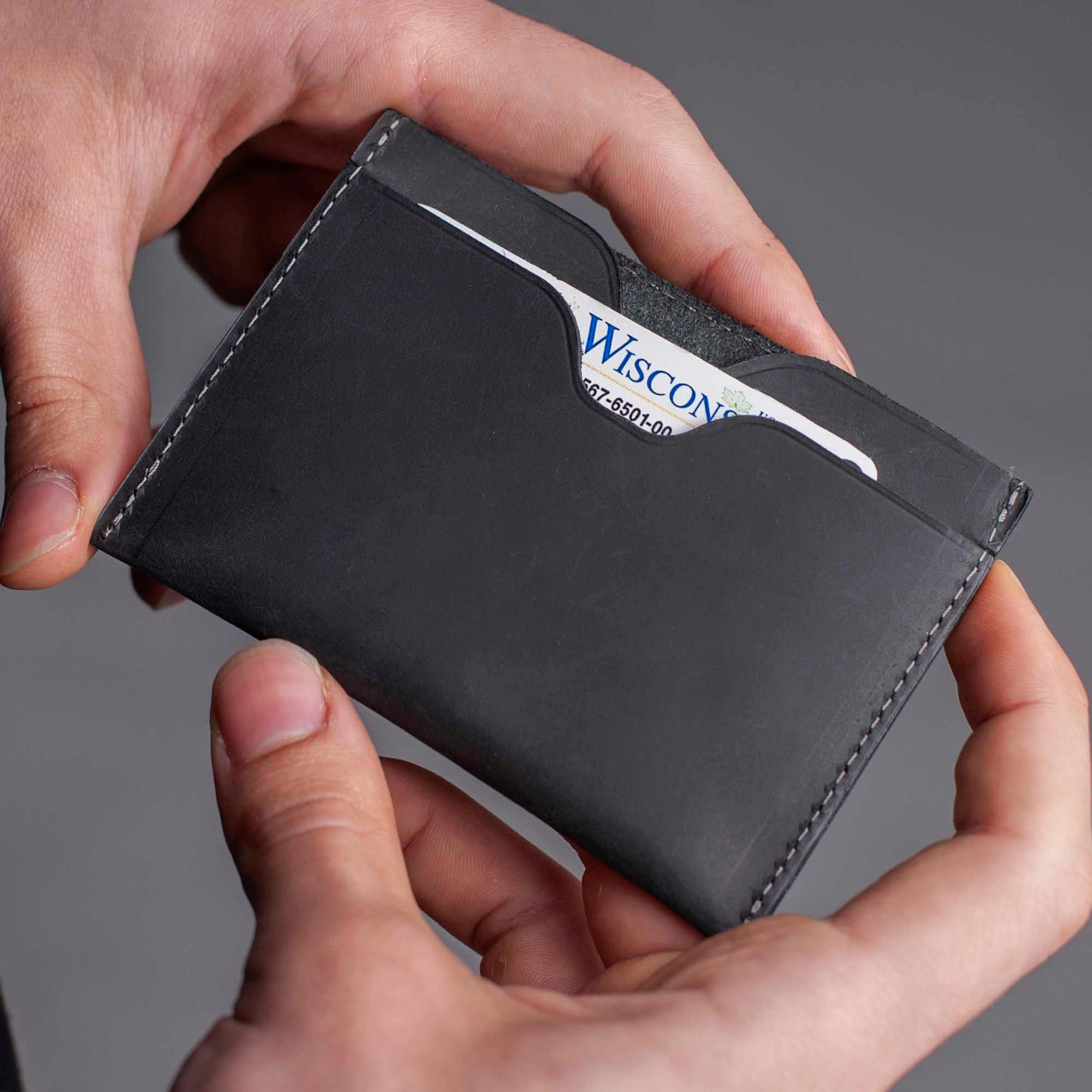MINIMALIST LEATHER WALLET, Personalized Slim Front Pocket Wallet, Men's ... MINIMALIST LEATHER WALLET, Personalized Slim Front Pocket Wallet, Men's ...