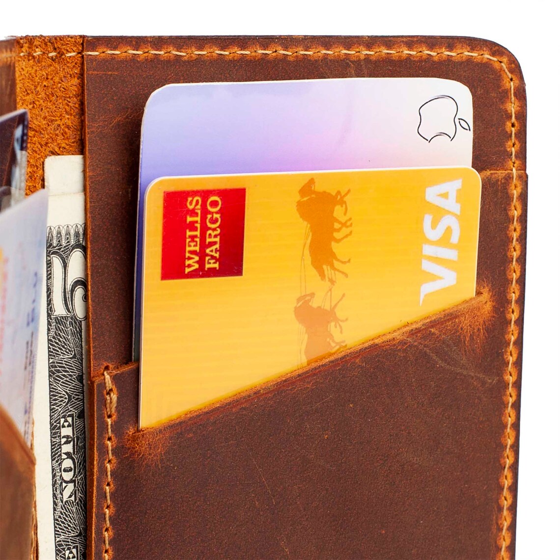 MENS WALLET PERSONALIZED Leather Wallet Front Pocket Slim - Etsy