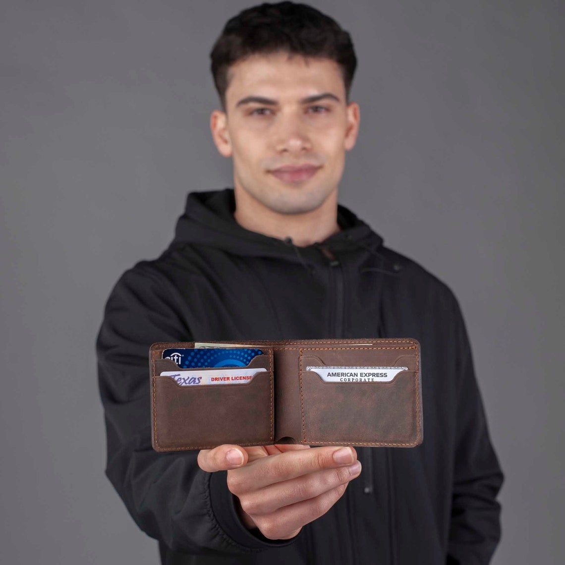 PERSONALIZED Leather Wallet Personalized wallet for men | Etsy