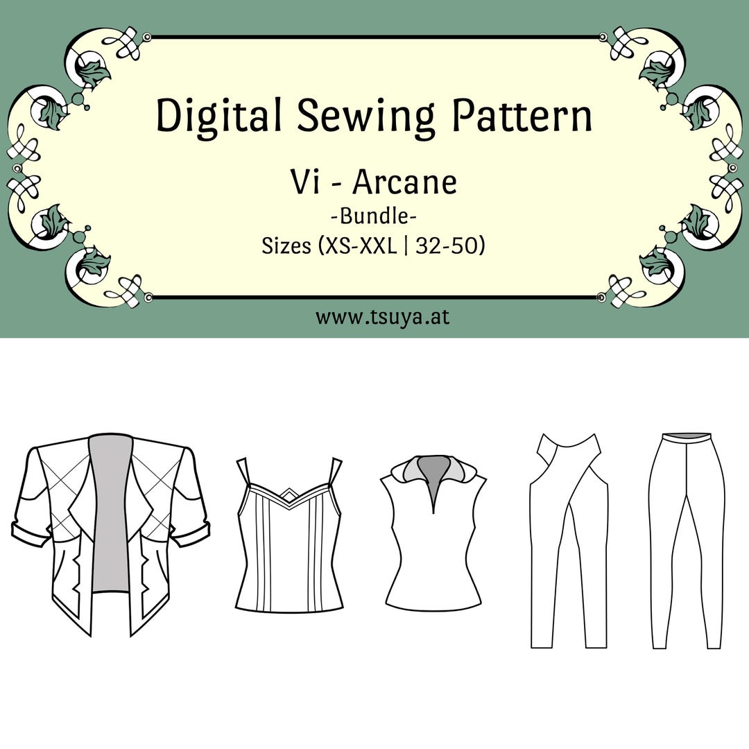 Arcane Vi Cosplay Pattern Bundle (league of Legends) Inspired Sewing ...