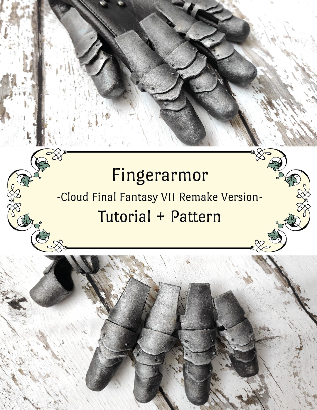 Finger Armor Cloud Strife (FF7 / FF7R) Pattern and Tutorial | Digital ...