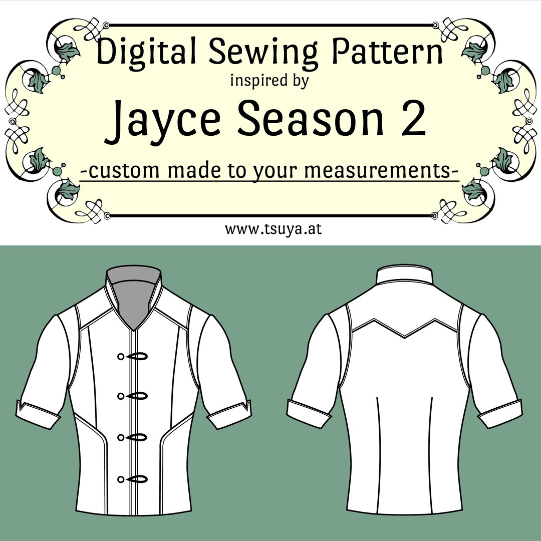 PDF | Arcane Jayce Cosplay Pattern for Green Jacket | Custom ...