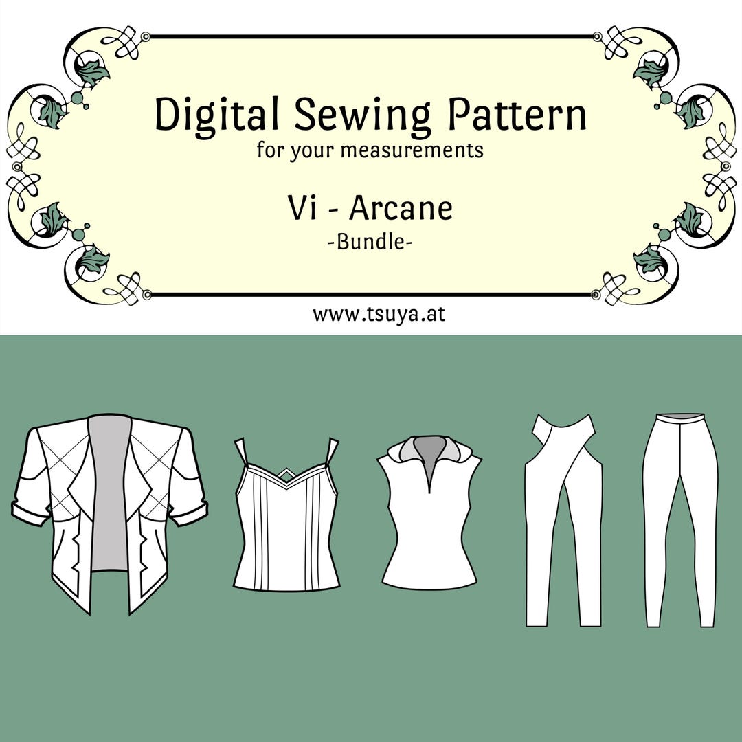Arcane Vi Cosplay Pattern Bundle (league of Legends) Inspired Sewing ...