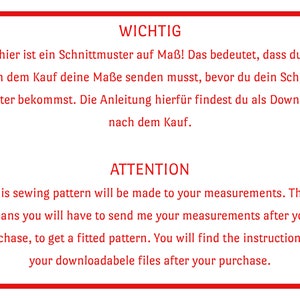 PDF | Basic Body Sewing Pattern | Custom Made to Your Measurements - Etsy