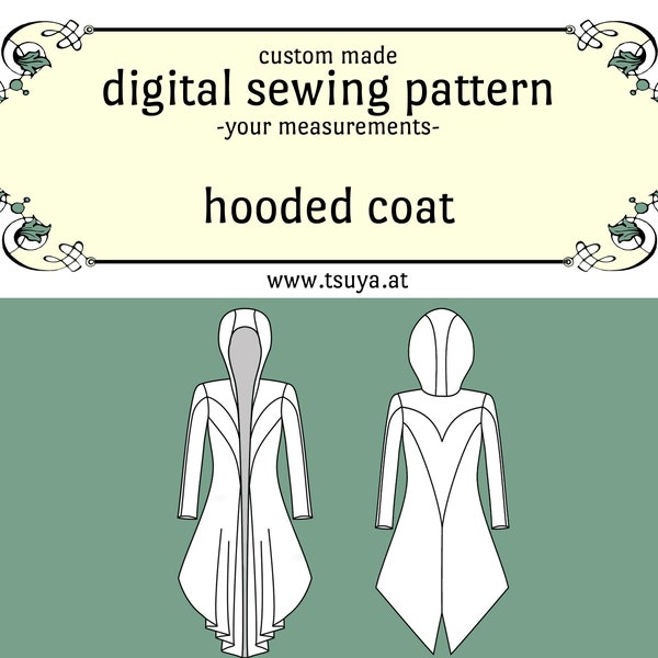 Hooded Coat Pattern - Etsy
