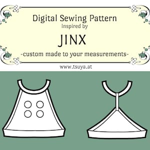 Arcane Jinx Top Shirt (league of Legends) Inspired Sewing Pattern ...