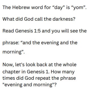 Bible Study Printable - Genesis 1 Family Bible Study - Etsy