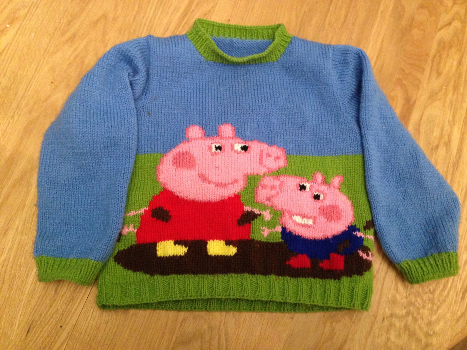 Handmade Peppa Pig George Pig Children's Jumper Hand | Etsy