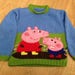 Handmade Peppa Pig George Pig Children's Jumper Hand - Etsy