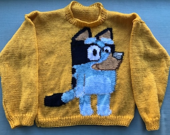 Bluey Jumper Knitting Pattern - Etsy UK