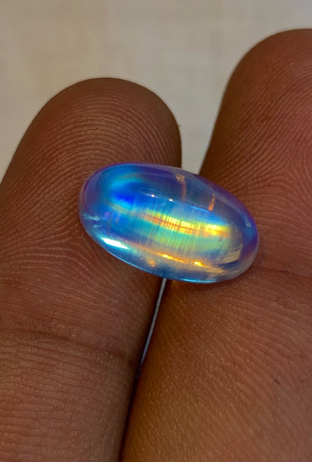 Eye Clean 8A Quality Rainbow Moonstone, Oval Shape Strong Multi Flash ...