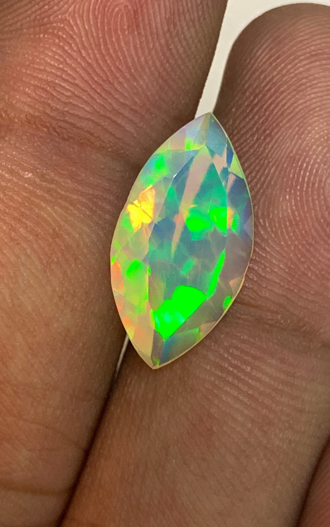 New Arrival Welo Ethiopian Opals Natural Top Grade Faceted Cut Stone Marquise Shape Strong Multi ...