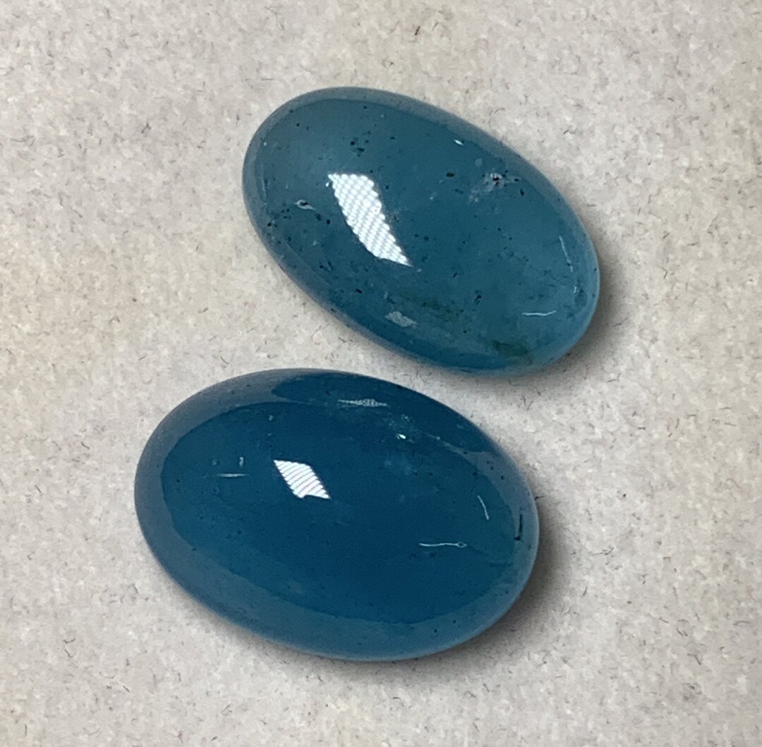 Unique Moss Aquamarine Gemstone Aquamarine Cabochon Oval Shape Aquamarine Birthstone for Jewelry ...