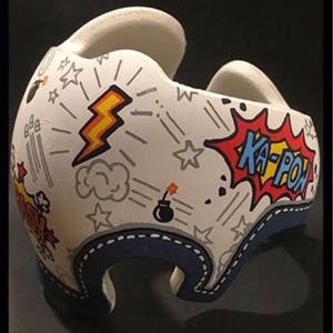 Ka-Pow Custom painted Doc Bands/cranial helmets | Etsy