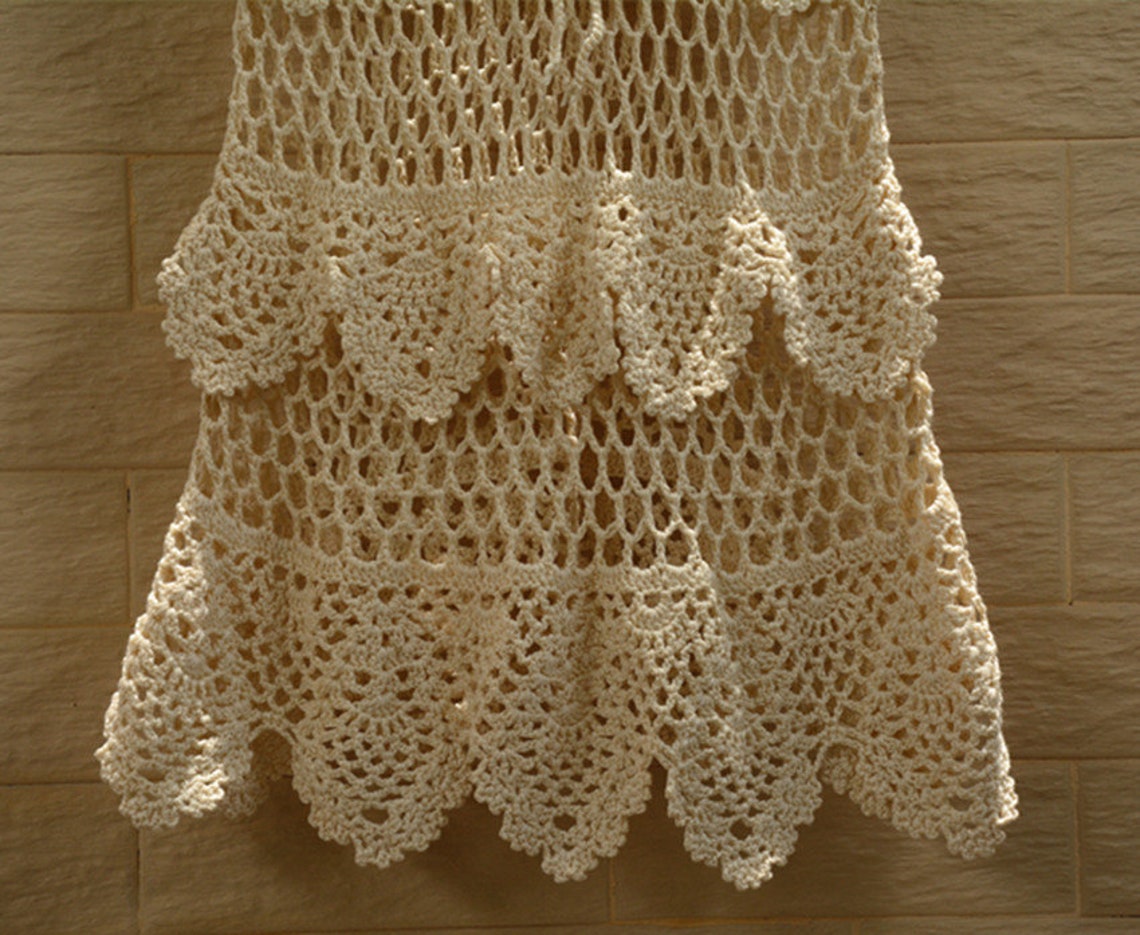Crochet Short Dress Women Boho Summer Beach Cover up Dress - Etsy