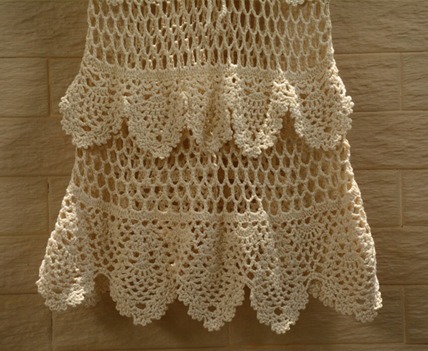 Crochet Short Dress Women Boho Summer Beach Cover up Dress - Etsy